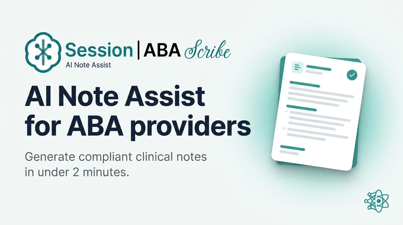 Sign in to SessionABA Scribe — AI Note Assist for ABA